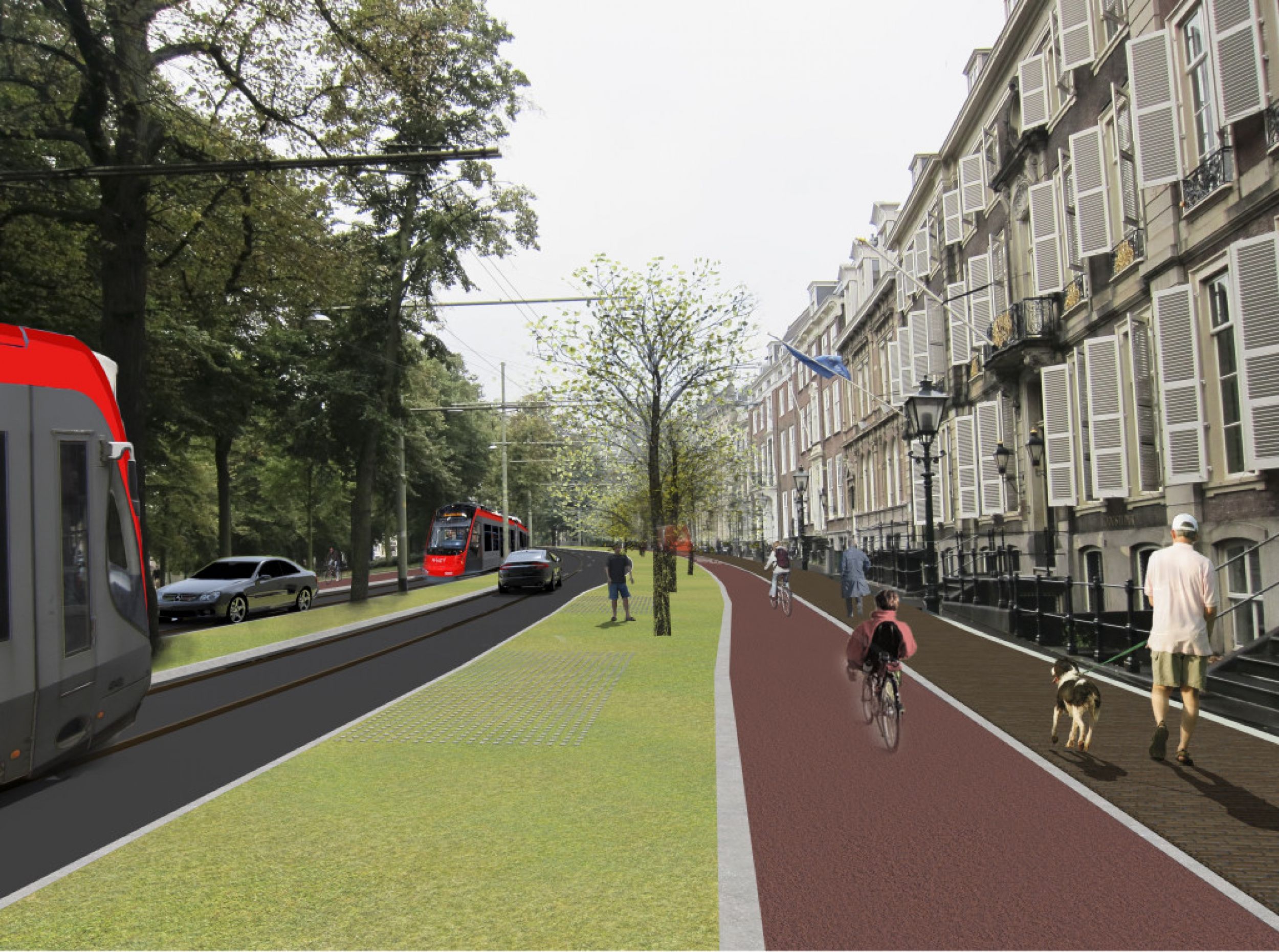 Lange Vijverberg, Den Haag - Dickvanveen | Verkeer Ontwerp Openbare Ruimte